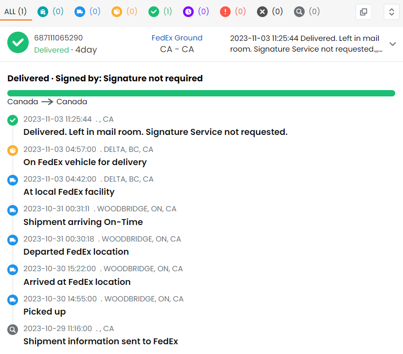 FedEx Ground Tracking - TrackingMore