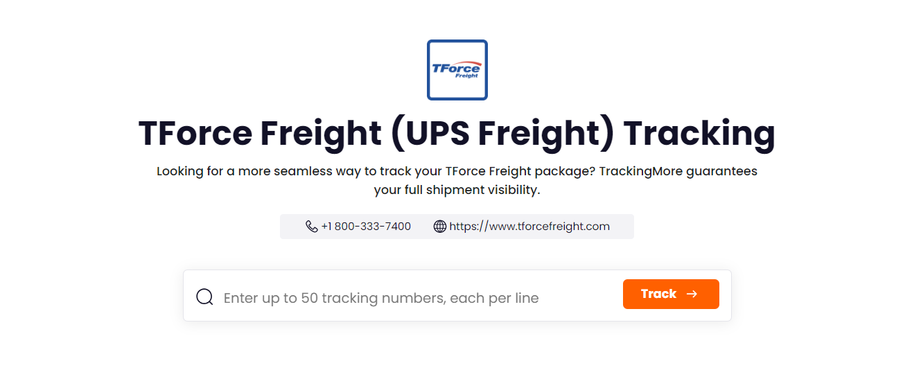 TForce Freight Tracking - TrackingMore